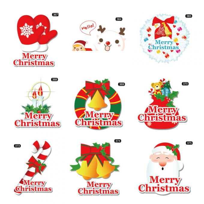 Christmas Theme Gifts Self Adhesive Sticky Labels Custom Adhesive Labels