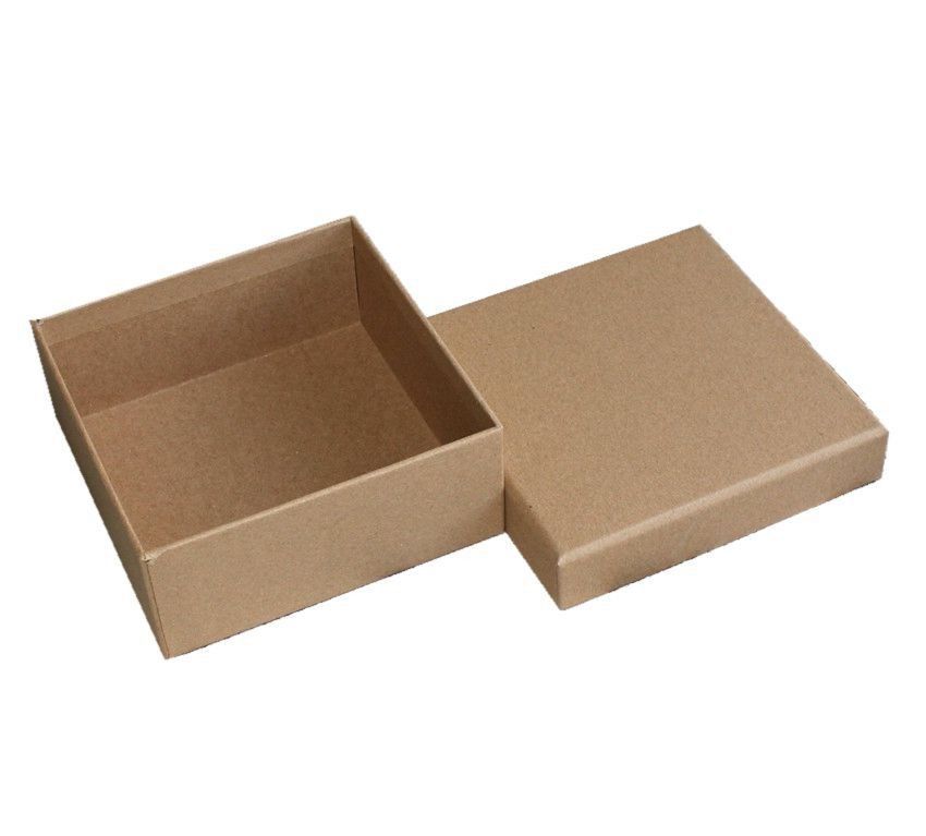 900gsm Gray Cardboard Kraft Paper Packaging Box Square Gift Boxes With Lids
